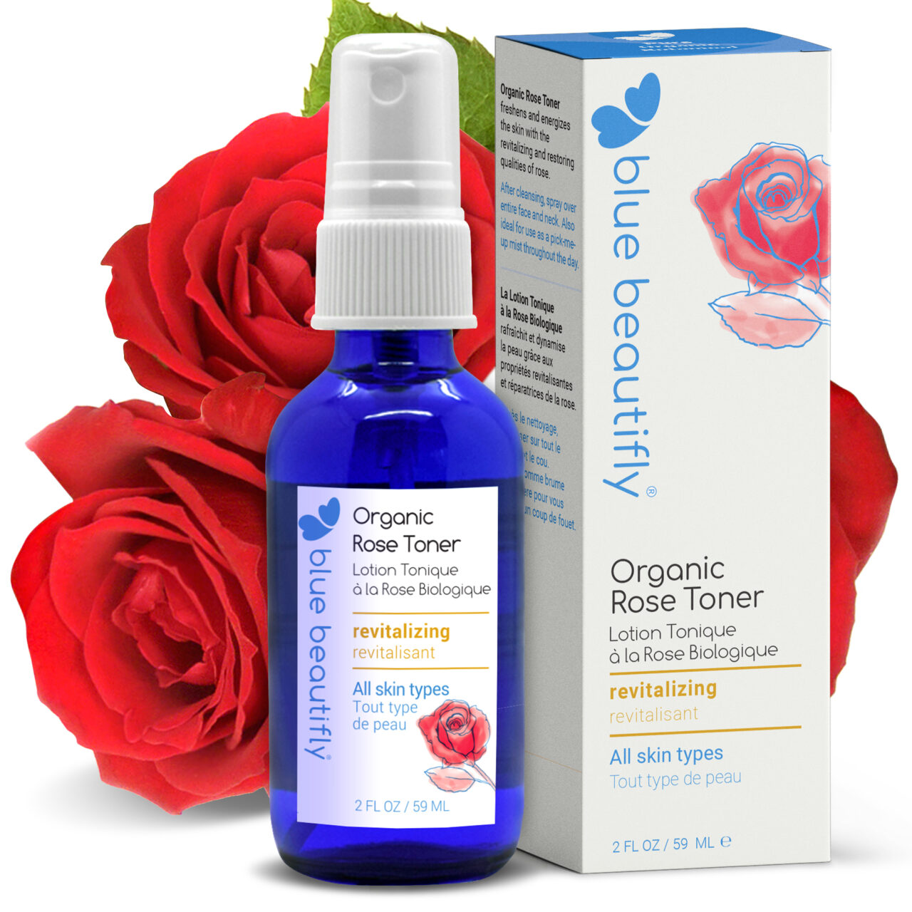 Organic Rose Toner: Gentle Balance for Your Complexion - Blue Beautifly