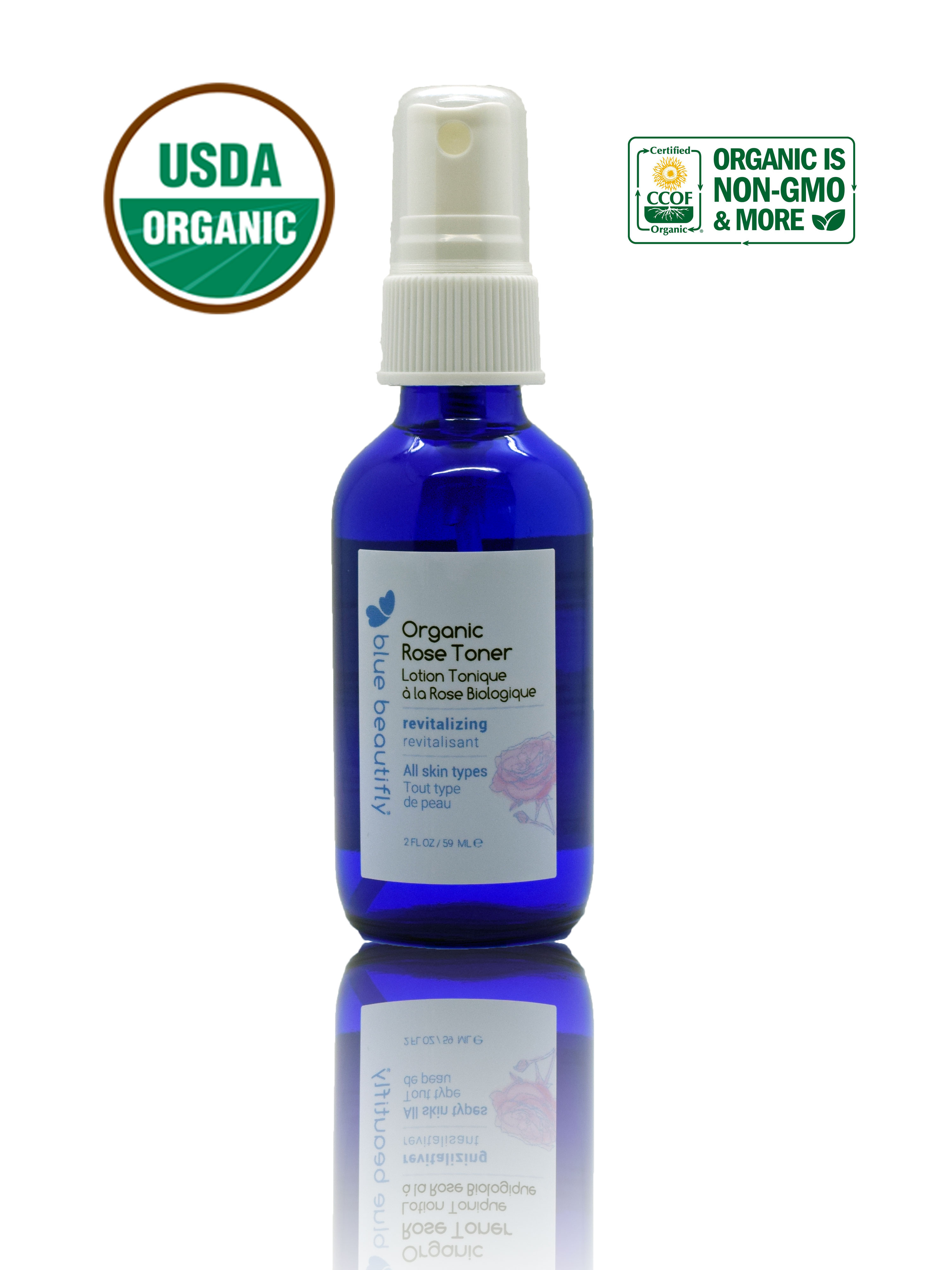Organic Rose Toner - Blue Beautifly