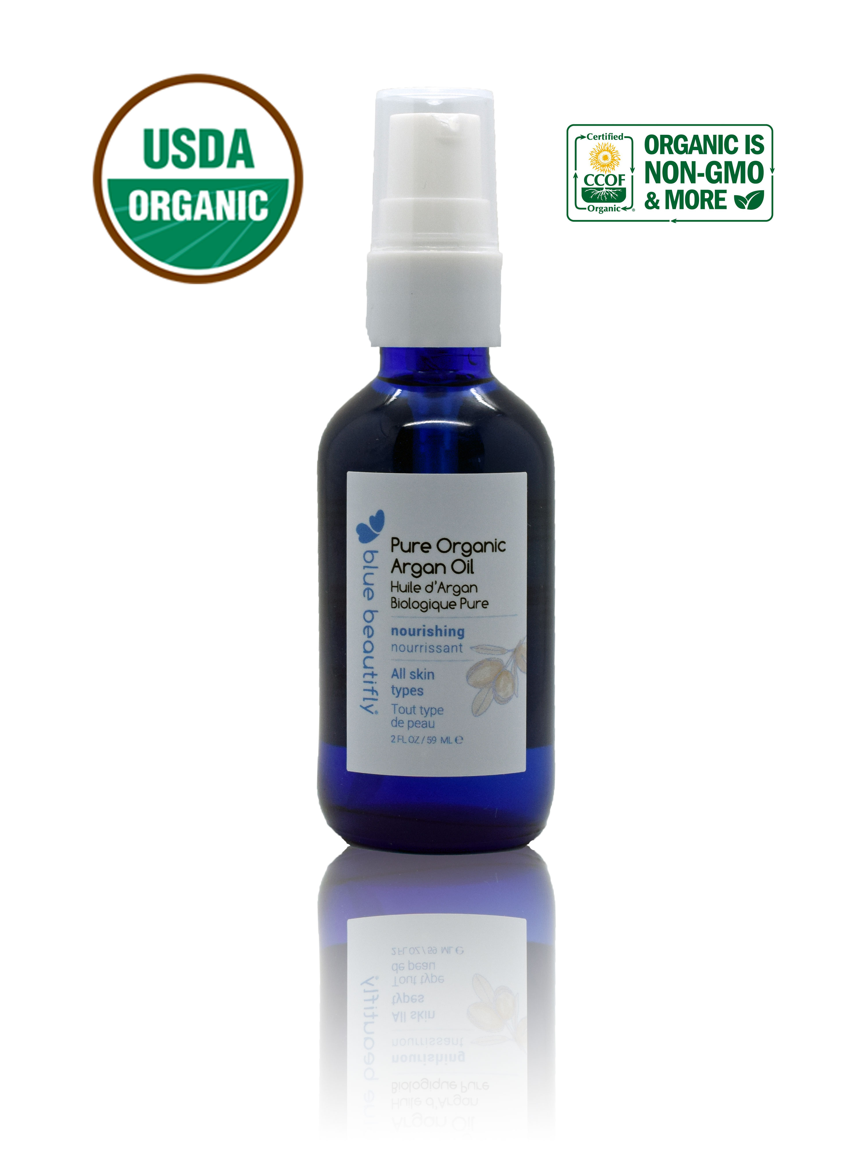 Pure Organic Argan Oil - Blue Beautifly