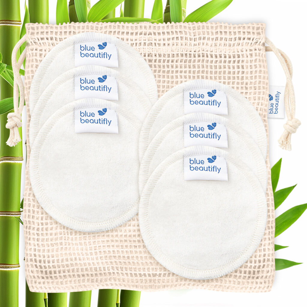 Bamboo Face Pads: Perfect for Makeup Removal and Care - Blue Beautifly