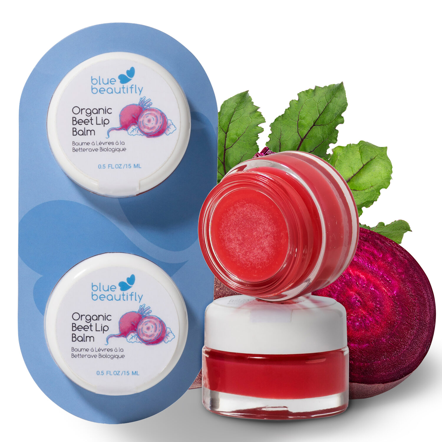 Organic Beet Lip Balm - Blue Beautifly